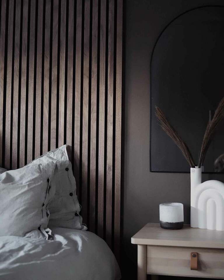 Sänggavel med akustikpanel inspirationsbilder - Blogg
