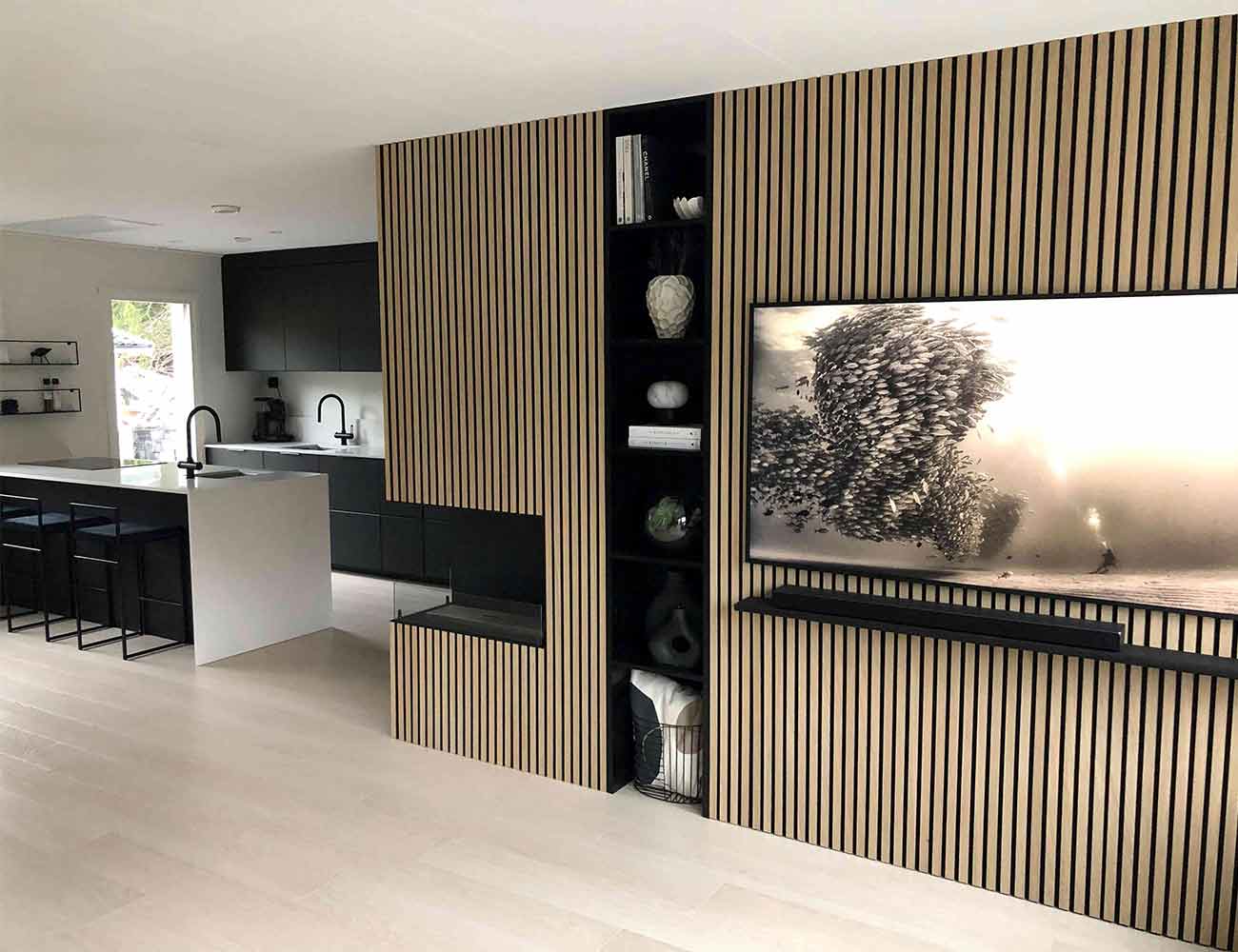 Akustikpanel TV-vägg - Blogg