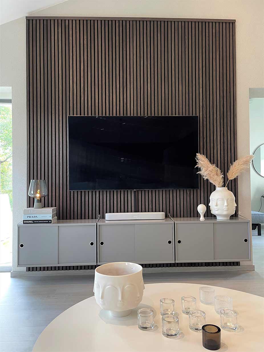 Akustikpanel TV-vägg - Blogg