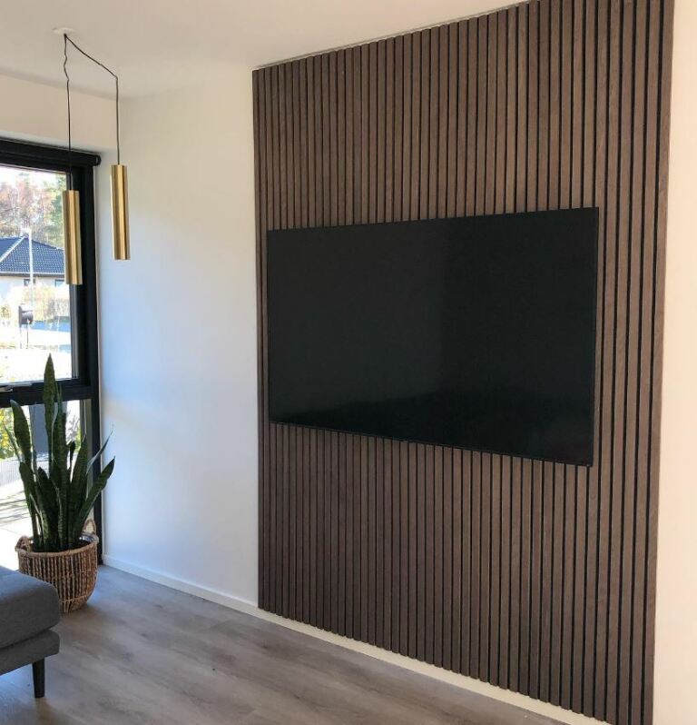 Akustikpanel TV-vägg - Blogg